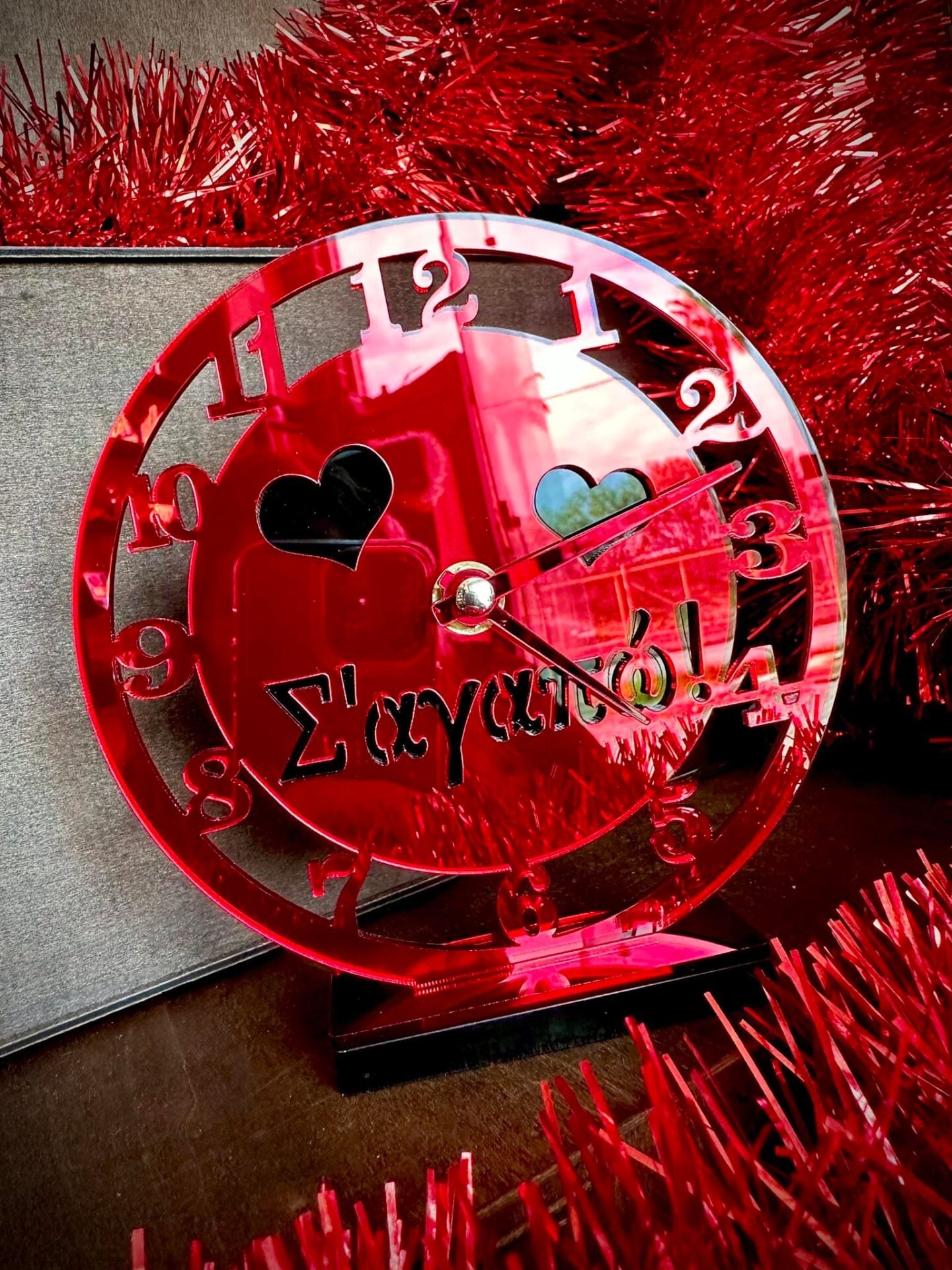EΠΙΤΡΑΠΕΖΙΟ ΡΟΛΟΙ PLEXIGLASS KAΘΡΕΠΤΗΣ - Prime Event Supplies